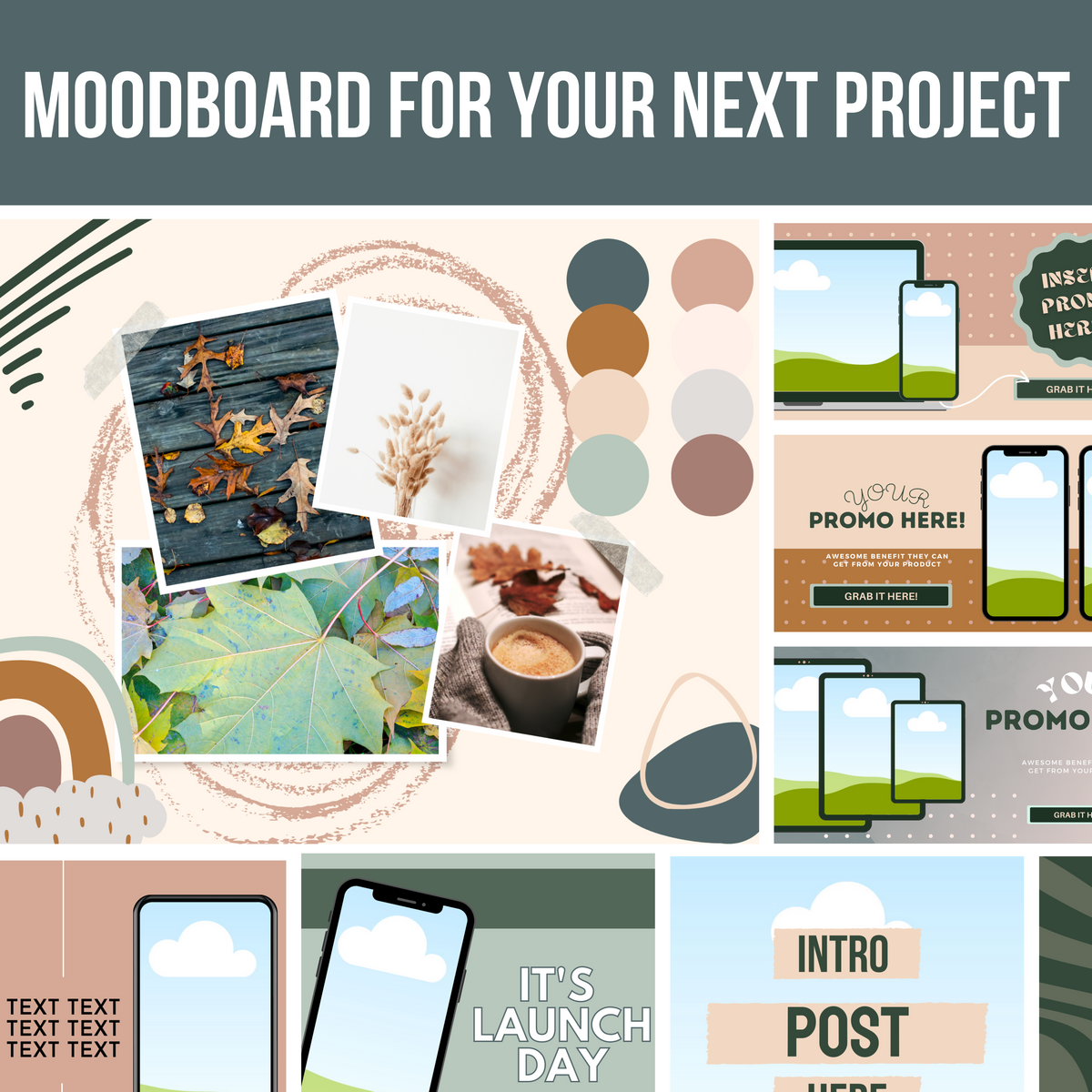 Moodboard Branding Bundle - Canva Templates – Caroline Vencil Shop