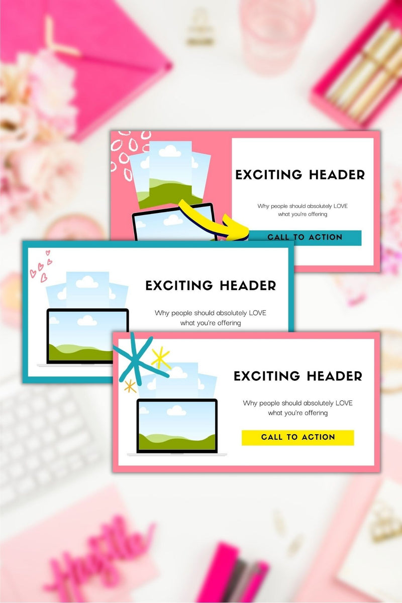 Mini Opt-in Boxes Template Bundle - 3 Canva Templates | Sunshine ...