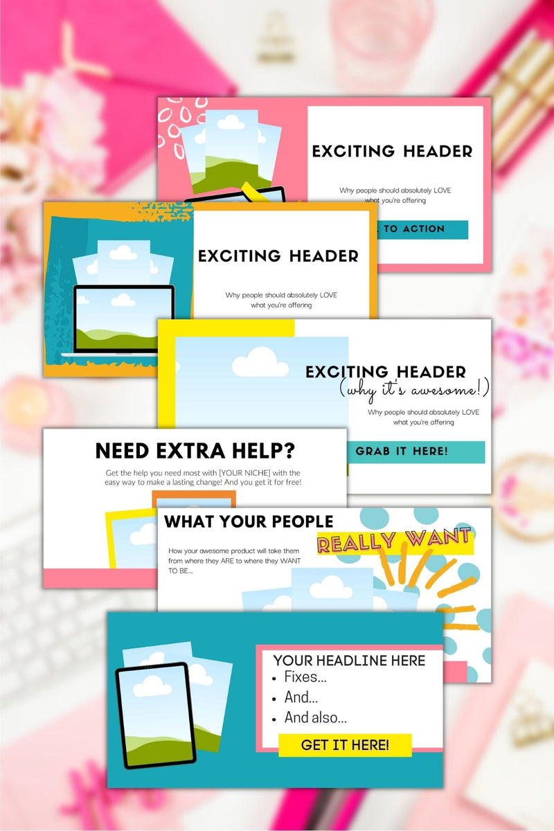 Opt-in Boxes Canva Templates - Set of 15 | Sunshine – Caroline Vencil Shop